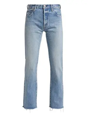 Moussy Vintage Siena Mid-rise Seamed Straight-leg Jeans