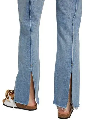 Moussy Vintage Siena Mid-rise Seamed Straight-leg Jeans