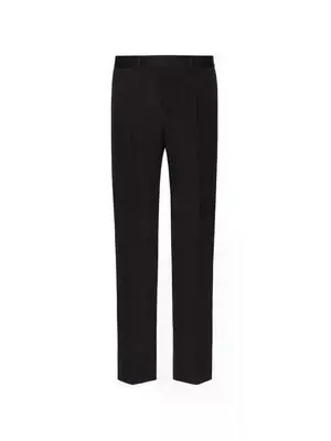 Valentino Garavani Tailored Pressed-crease Trousers - Black
