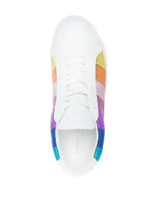 Kurt Geiger Lane Rainbow-stripe Sneakers