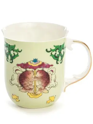 SELETTI Hybrid Anastasia Porcelain Mug - White