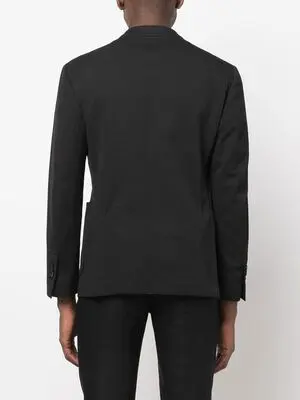 LARDINI Buttoned-up Single-breasted Blazer - Black