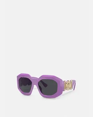 Versace Maxi Medusa Biggie Squared Sunglasses Purple
