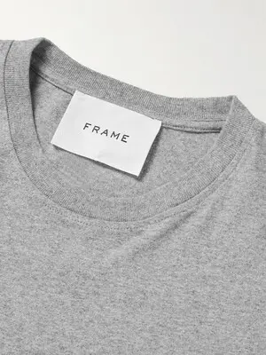 FRAME Cotton-jersey T-shirt - Gray