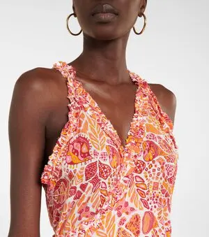 Poupette St Barth Tamara Printed Maxi Dress