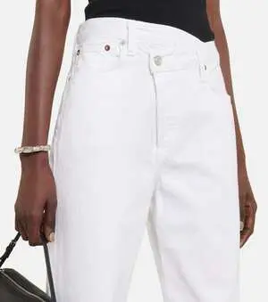 AGOLDE Criss Cross High-rise Straight Jeans