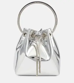 JIMMY CHOO Bon Bon Bucket Bag - Silver