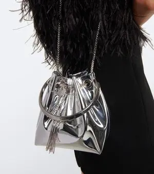 JIMMY CHOO Bon Bon Bucket Bag - Silver