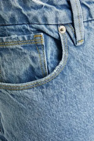 Good American Good 90's Icon Distressed High Rise Straight Leg Jeans
