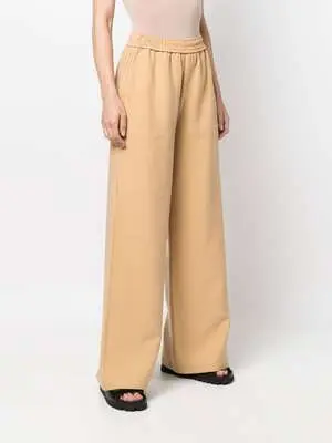 Rodebjer Wide-leg Jogger Trousers In Sand Beige