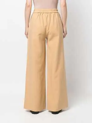 Rodebjer Wide-leg Jogger Trousers In Sand Beige