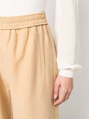 Rodebjer Wide-leg Jogger Trousers In Sand Beige