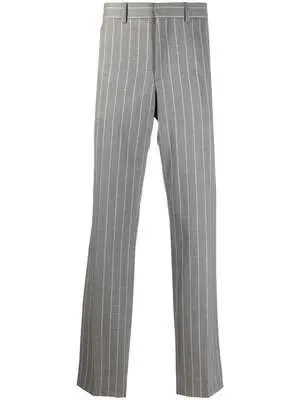 SUNFLOWER Pinstripe Detail Straight Leg Trousers