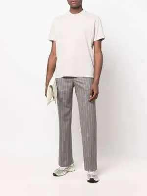 SUNFLOWER Pinstripe Detail Straight Leg Trousers