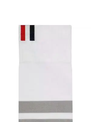 Thom Browne Striped Mid-calf Socks - White