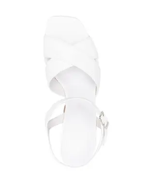 SERGIO ROSSI Platform Sculpted-heel Sandals - White