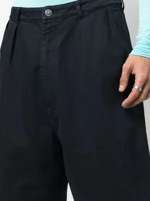 Raf Simons Pleat-detail Bermuda Shorts - Blue