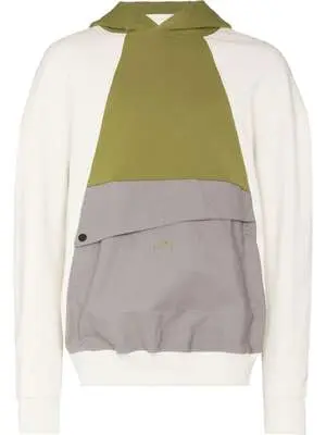 A-COLD-WALL* Panelled Cotton Hoodie With Embroidered Logo