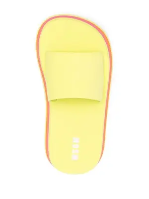 MSGM Chunky Flat Slides - Green