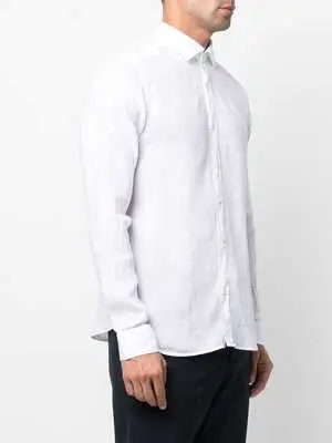 TINTORIA MATTEI 954 Cutaway Collar Linen Shirt