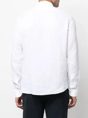 TINTORIA MATTEI 954 Cutaway Collar Linen Shirt