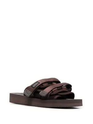 Suicoke Open-toe Touch-strap Sandals - Brown