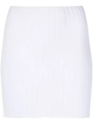 Cotton Citizen Ribbed-knit Mini Skirt