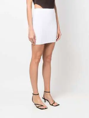 Cotton Citizen Ribbed-knit Mini Skirt