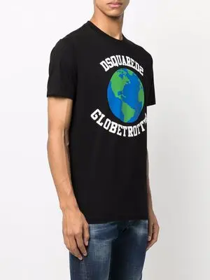 Dsquared2 Globetrotter Logo-print T-shirt