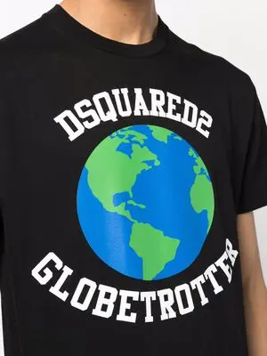 Dsquared2 Globetrotter Logo-print T-shirt