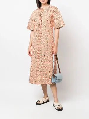 Colville Patterned Midi Dress