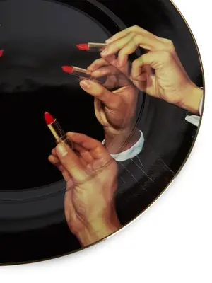 SELETTI Lipsticks Porcelain Dinner Plate