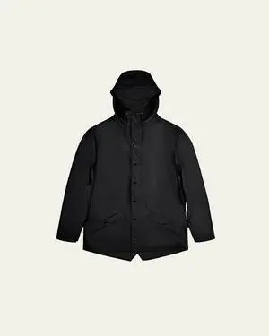 Rains Snap-front Hooded Rain Jacket