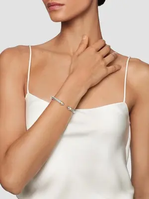 David Yurman Classic Cable Bracelet In Sterling - Diamond