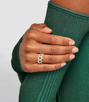 Shay Diamond Pavé Link Ring