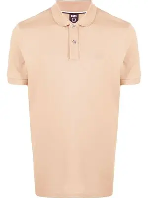 BOSS Embroidered-logo Polo Shirt - Neutrals