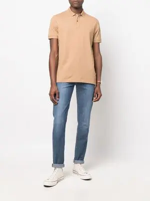 BOSS Embroidered-logo Polo Shirt - Neutrals