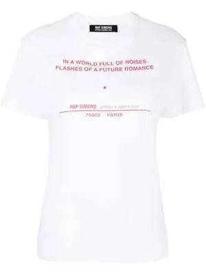 Raf Simons Tour Print T-shirt - White
