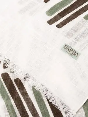 BARBA NAPOLI Geometric-print Scarf