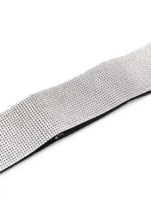 Dolce & Gabbana Crystal-embellished Waist Belt - Silver