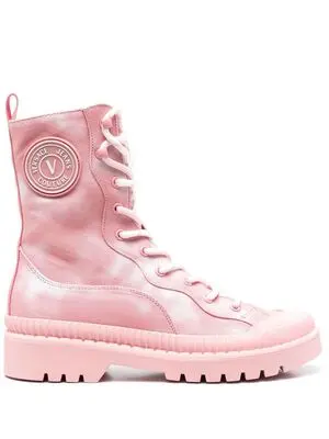 Versace Tie-dye Cargo Ankle Boots