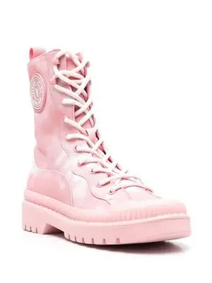 Versace Tie-dye Cargo Ankle Boots