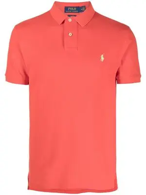 Polo Ralph Lauren Embroidered Logo Polo Shirt - Red