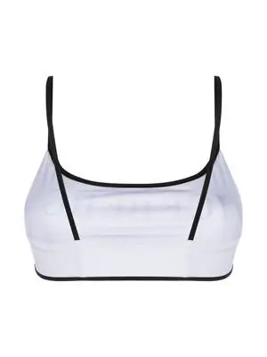 Iceberg Logo-print Bikini Top - White