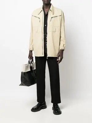 MAISON MARGIELA Zipped-up Sports Jacket - Neutrals