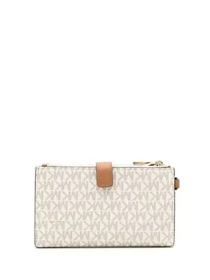 Michael Kors Jet Set Monogram Wallet - Neutrals