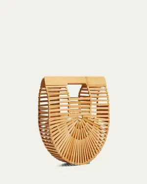 Cult Gaia Bamboo Ark Mini Bag - Natural Tan