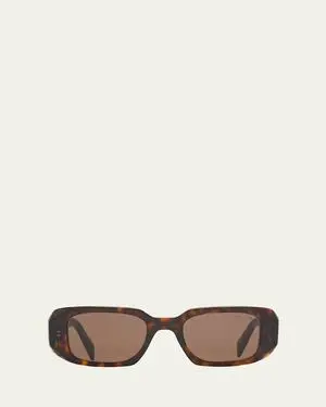 Prada Prada Rectangle Acetate Sunglasses Drk Trt