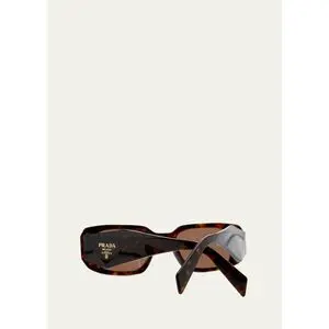 Prada Rectangle Acetate Sunglasses - Tortoise