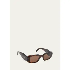 Prada Rectangle Acetate Sunglasses - Tortoise